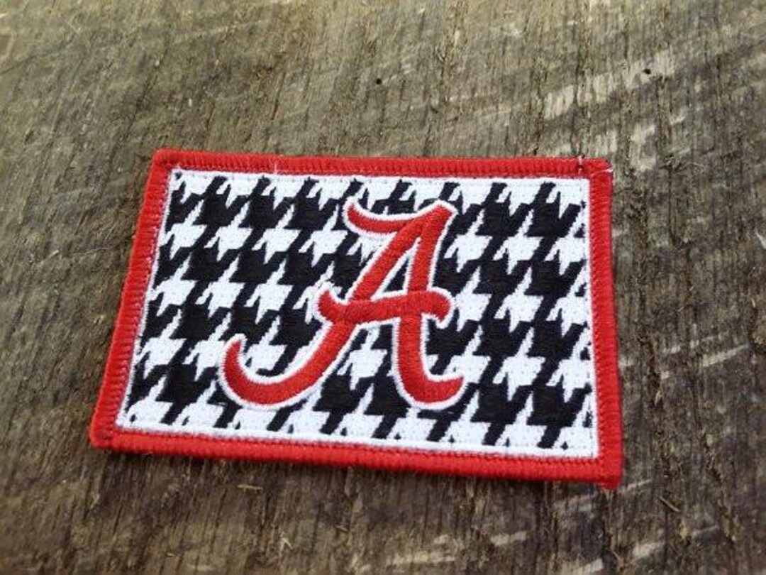 Alabama Football Houndstooth Embroidered Patch - Etsy