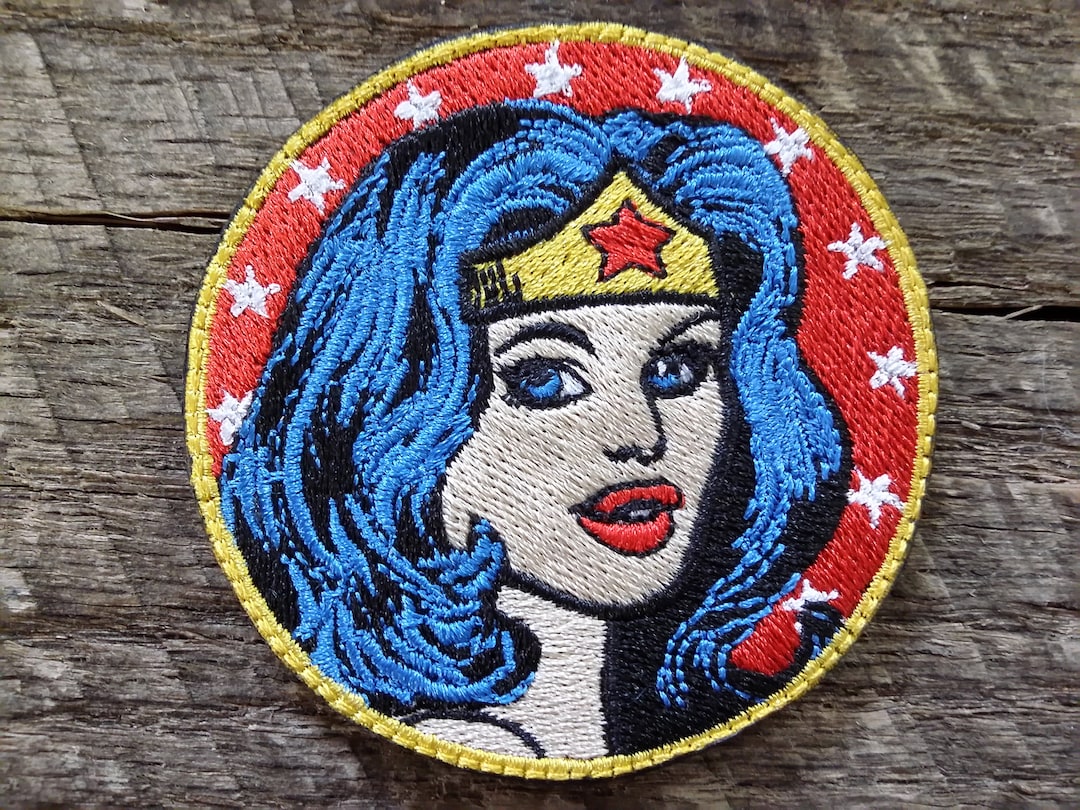 Classic Wonder Woman Embroidered Patches - Etsy