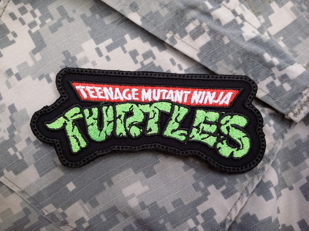 TMNT Logo Embroidered Patches - Etsy