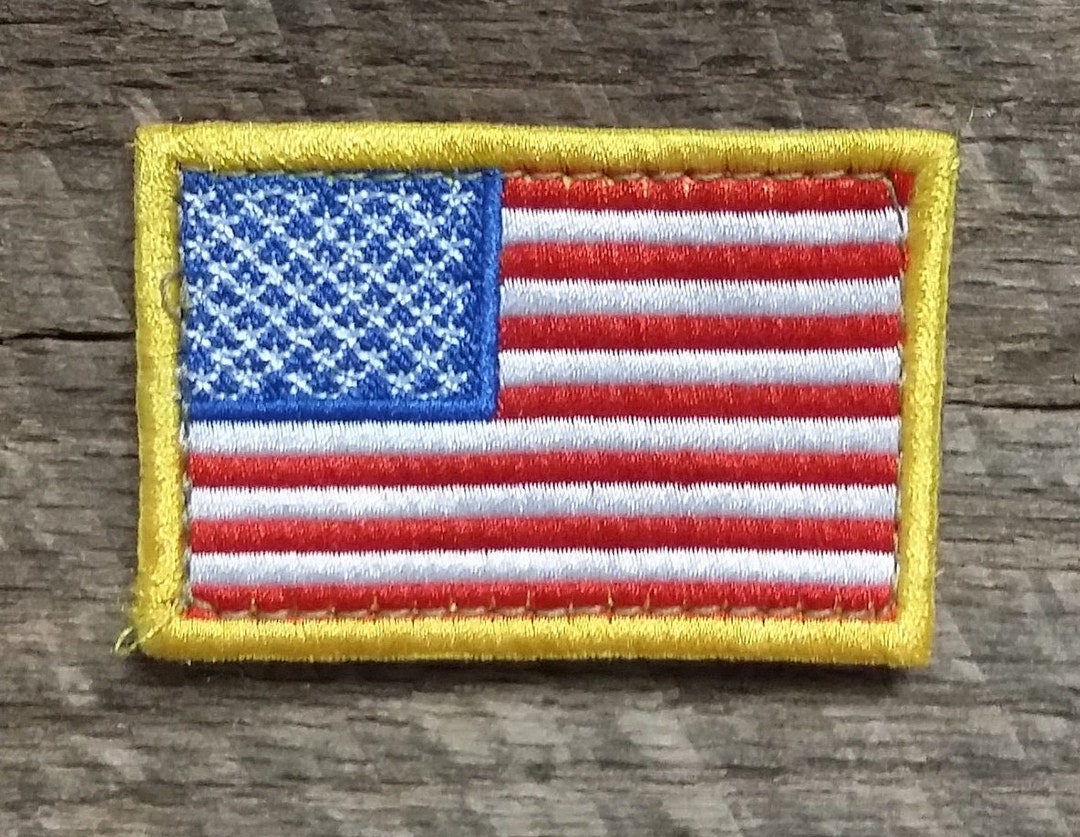 Embroidered American Flag Patches - Etsy