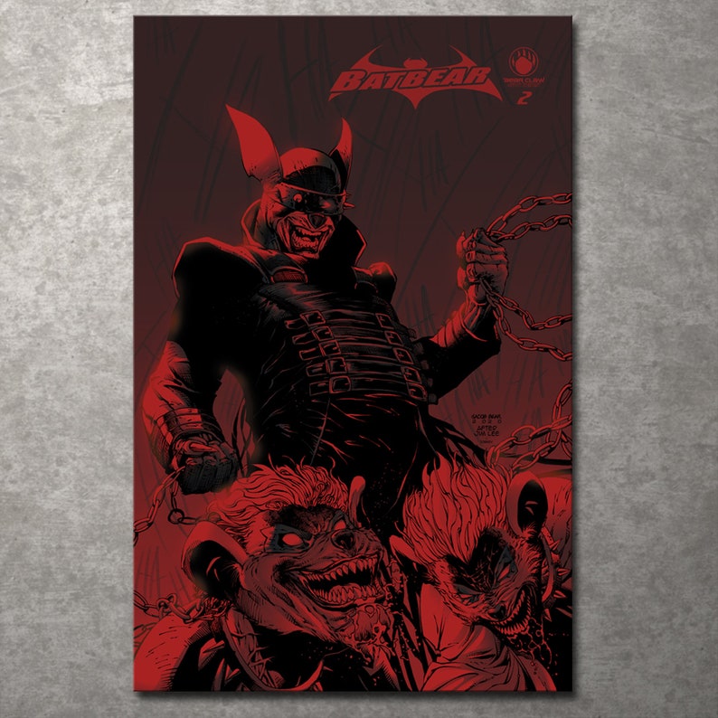 The Batbear 1-3 Batbear Who Laughs Grim Red Edition Cover - Etsy