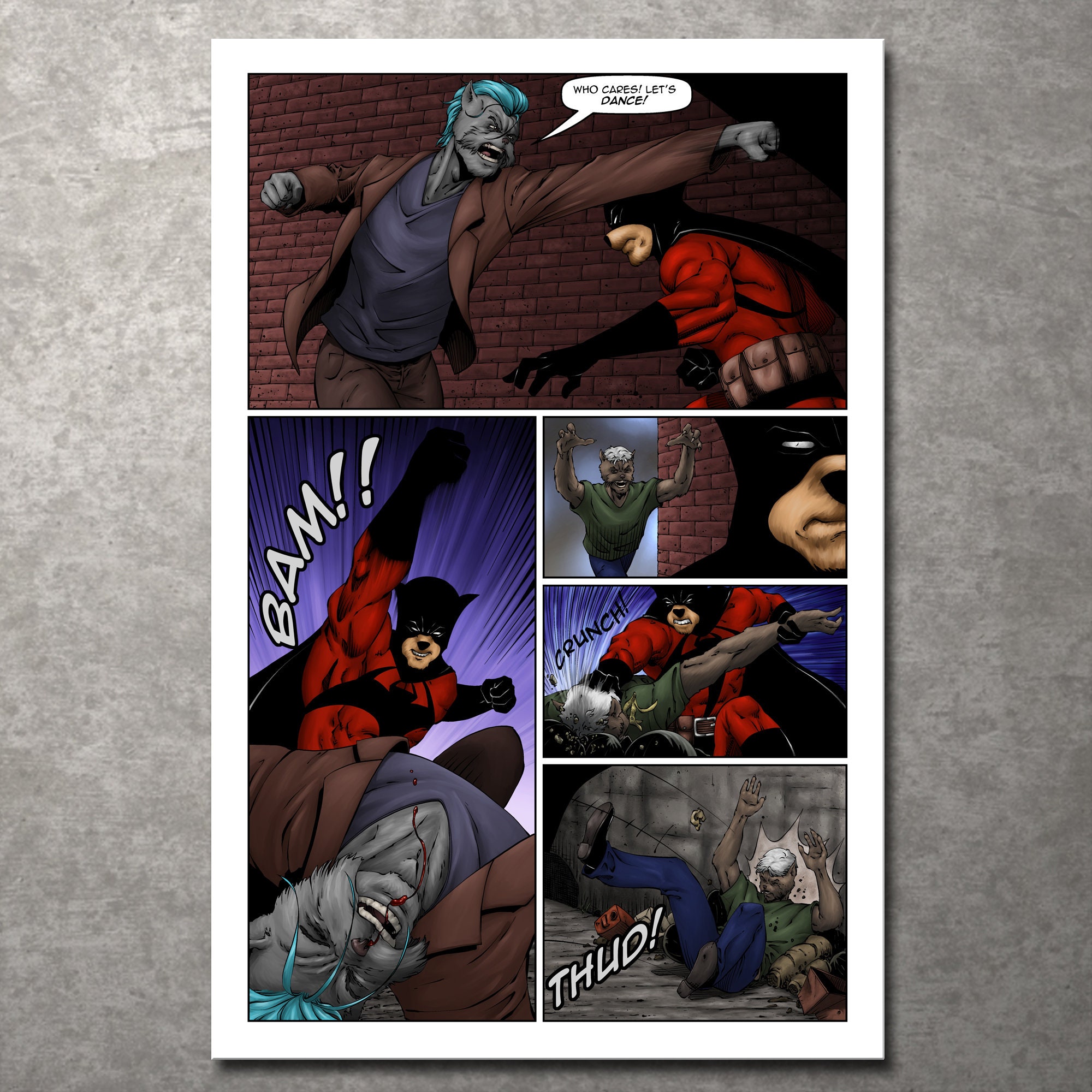 The Batbear 1-3 Batbear Who Laughs Grim Red Edition Cover - Etsy