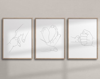 Mother Holding Baby Mother and Baby Line Art Mother's - Etsy