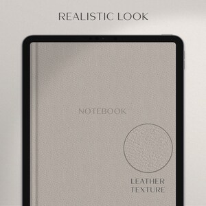 Leather Texture Digital Notebook Covers for Goodnotes, Notability ...