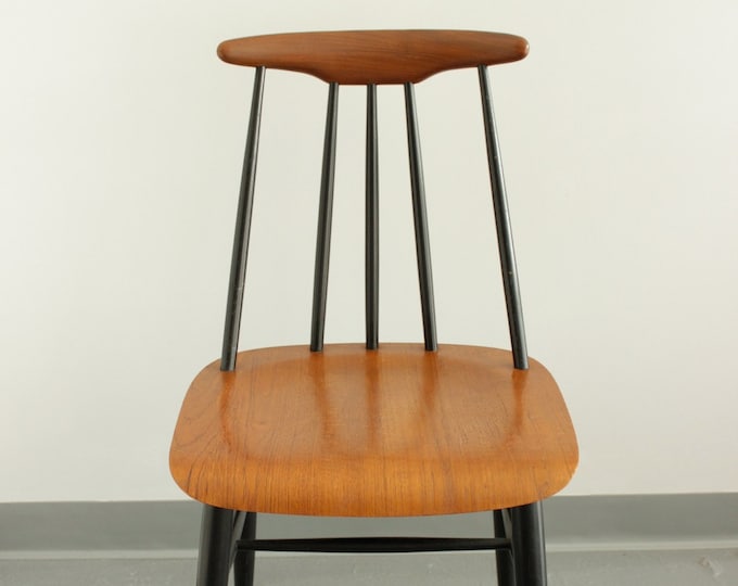 Sandvik Mobler 'pia' Spindle Chair, Teak and Black Lacquer ...