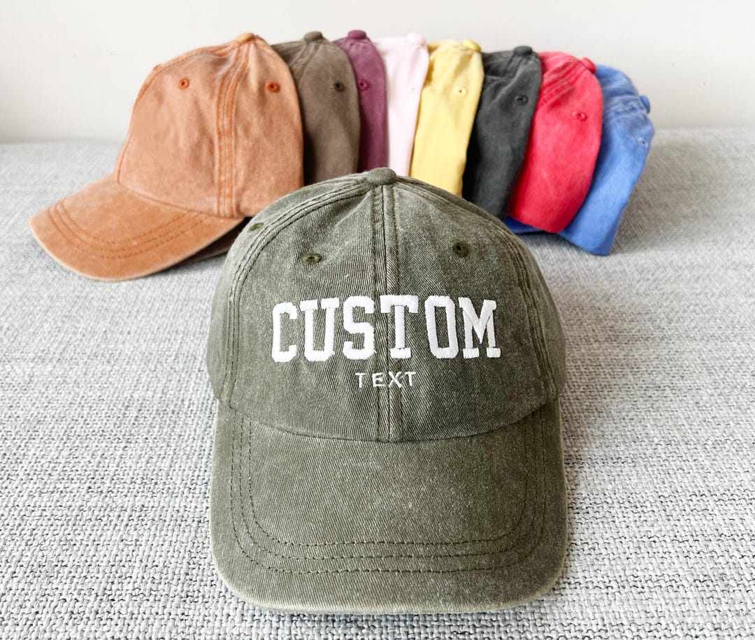 Custom Dad Hat, Vintage Baseball Cap, Garment Washed Dad Hat, Gift for ...