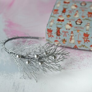 Winter Crown Frosty Branches Headband Christmas Crown Winter Holiday ...
