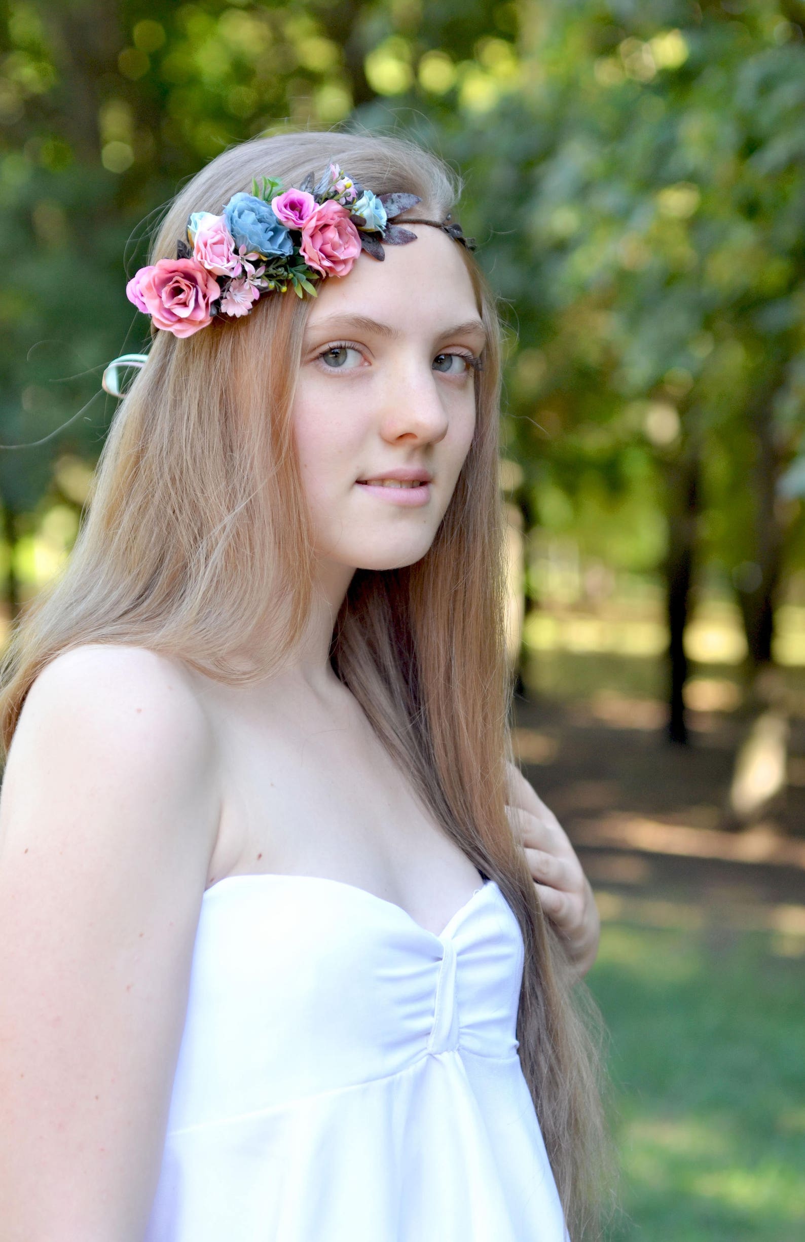 Boho Crown Wedding Hair Wreath Floral Crown Bridal Halo Autumn Flower ...