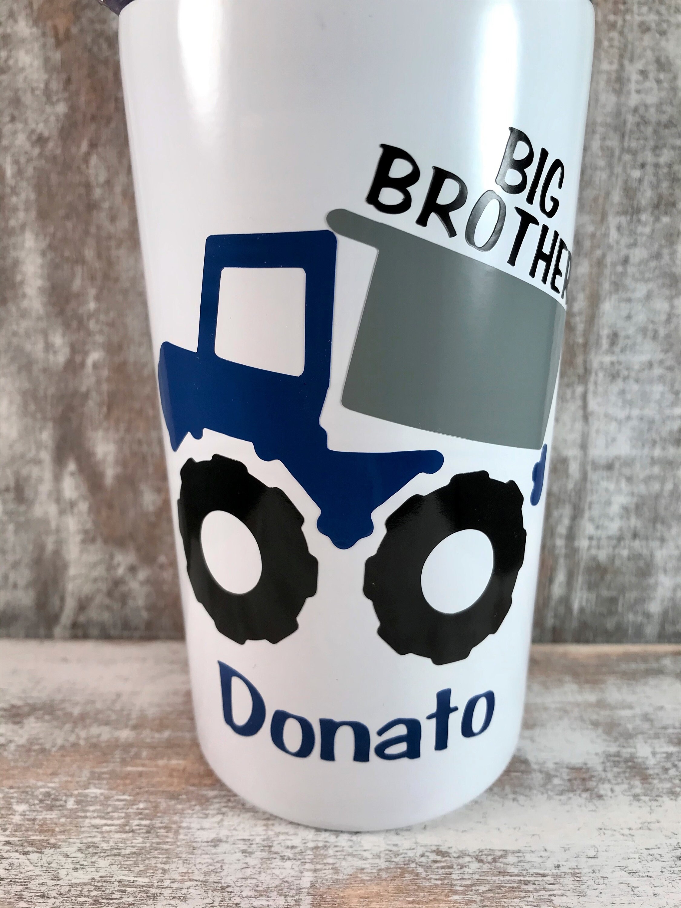 Personalized, Kids Dump Truck Cup, Kids Cup, Big Brother Gift, Kids ...