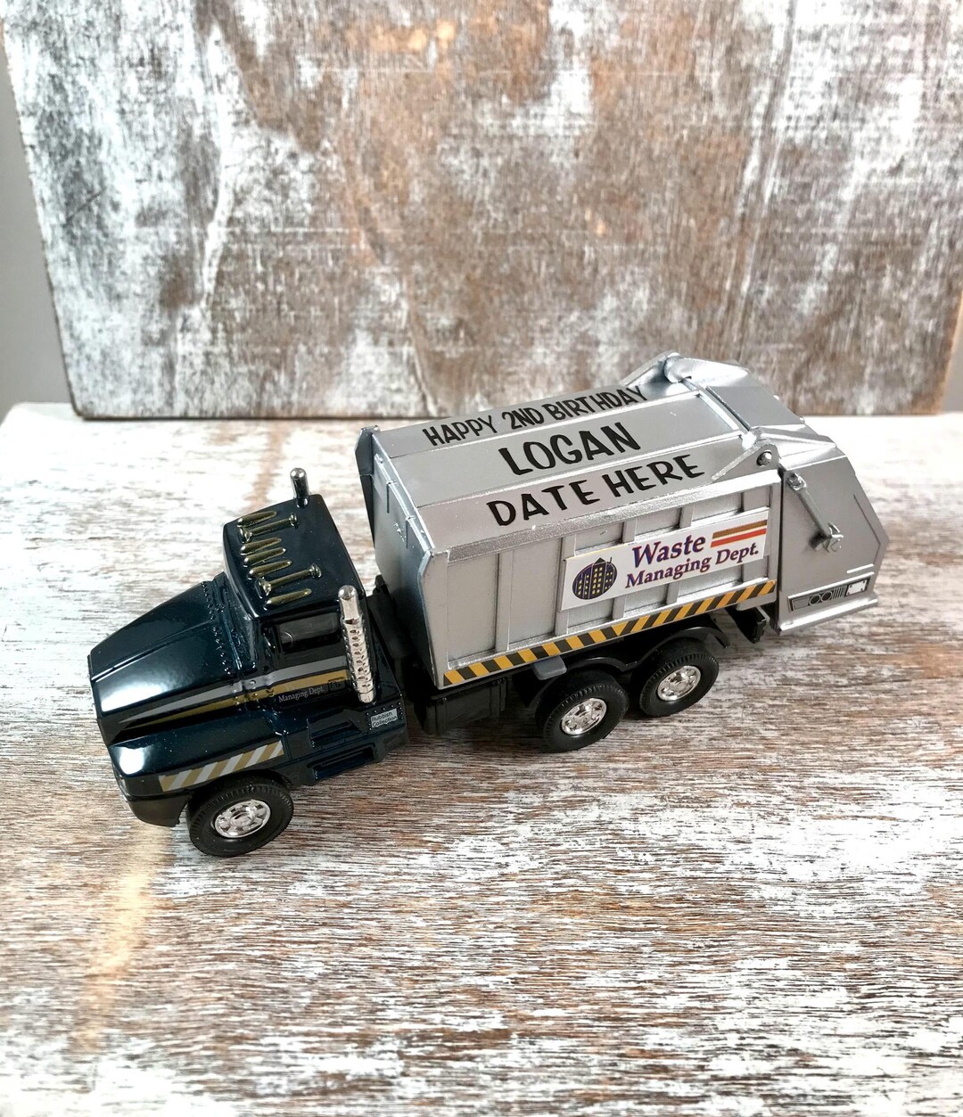 Personalized, Trash Truck Gift, Garbage Truck, Kids Garbage Truck Toy ...