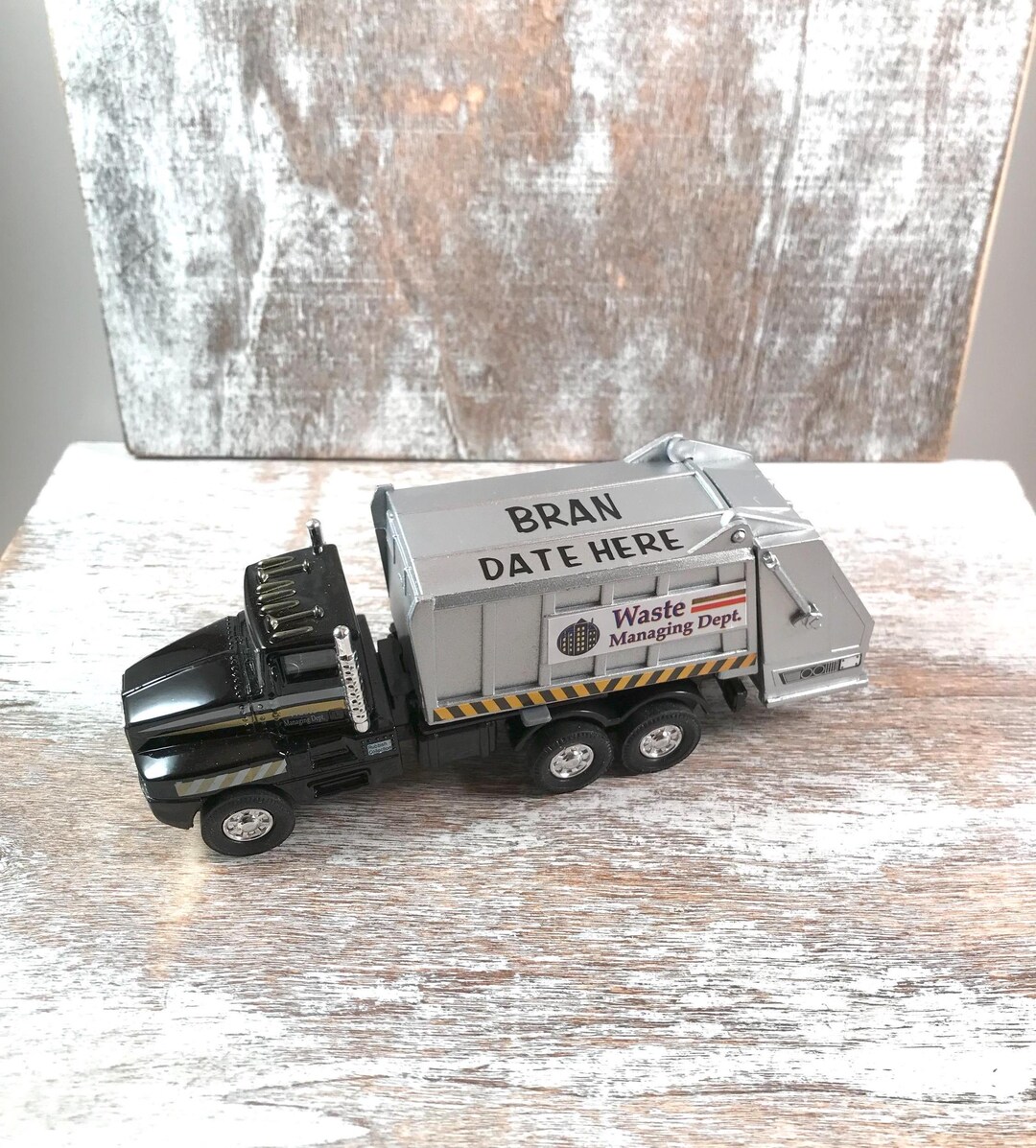 Personalized, Garbage Trash Toy Truck, Boys Gift, Garbage Trash Truck ...