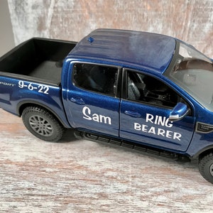 Personalized, Ring Bearer Gift, Ring Security Gift, Toy Truck, Kids ...