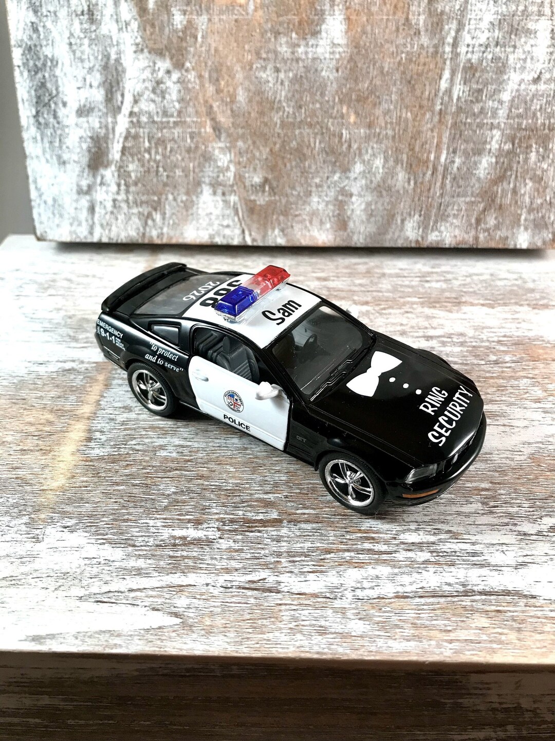 Personalized, Ring Bearer Gift, Police Car, Ring Security, Kids Gift ...