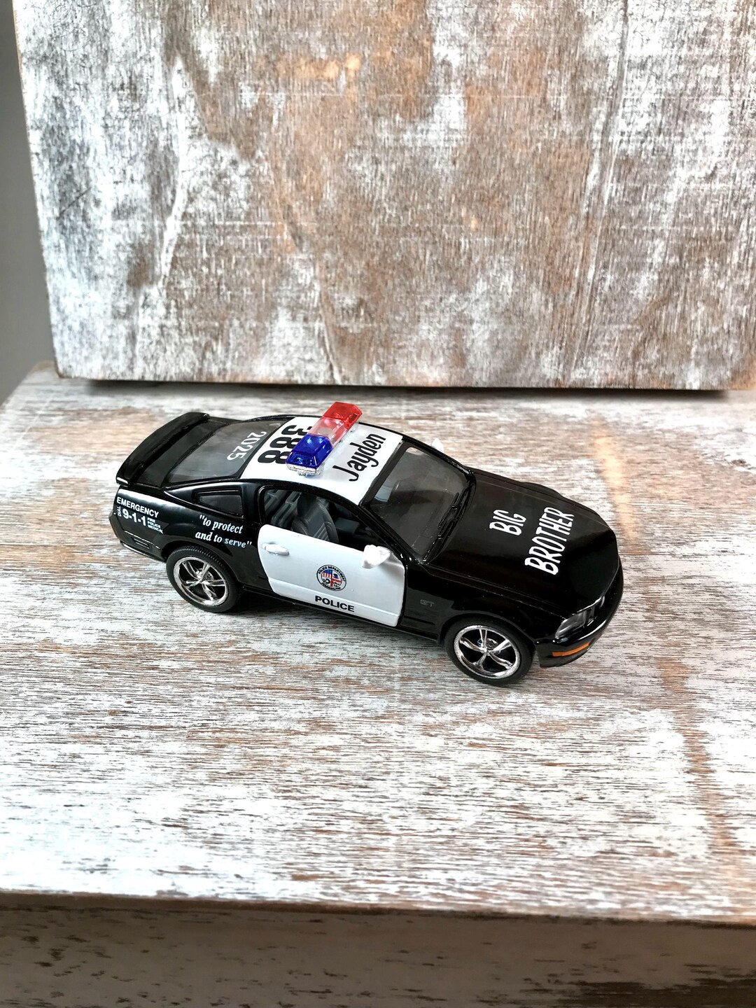 Personalized, Big Brother Gift, Big Brother Car, Toy Police Car, New ...