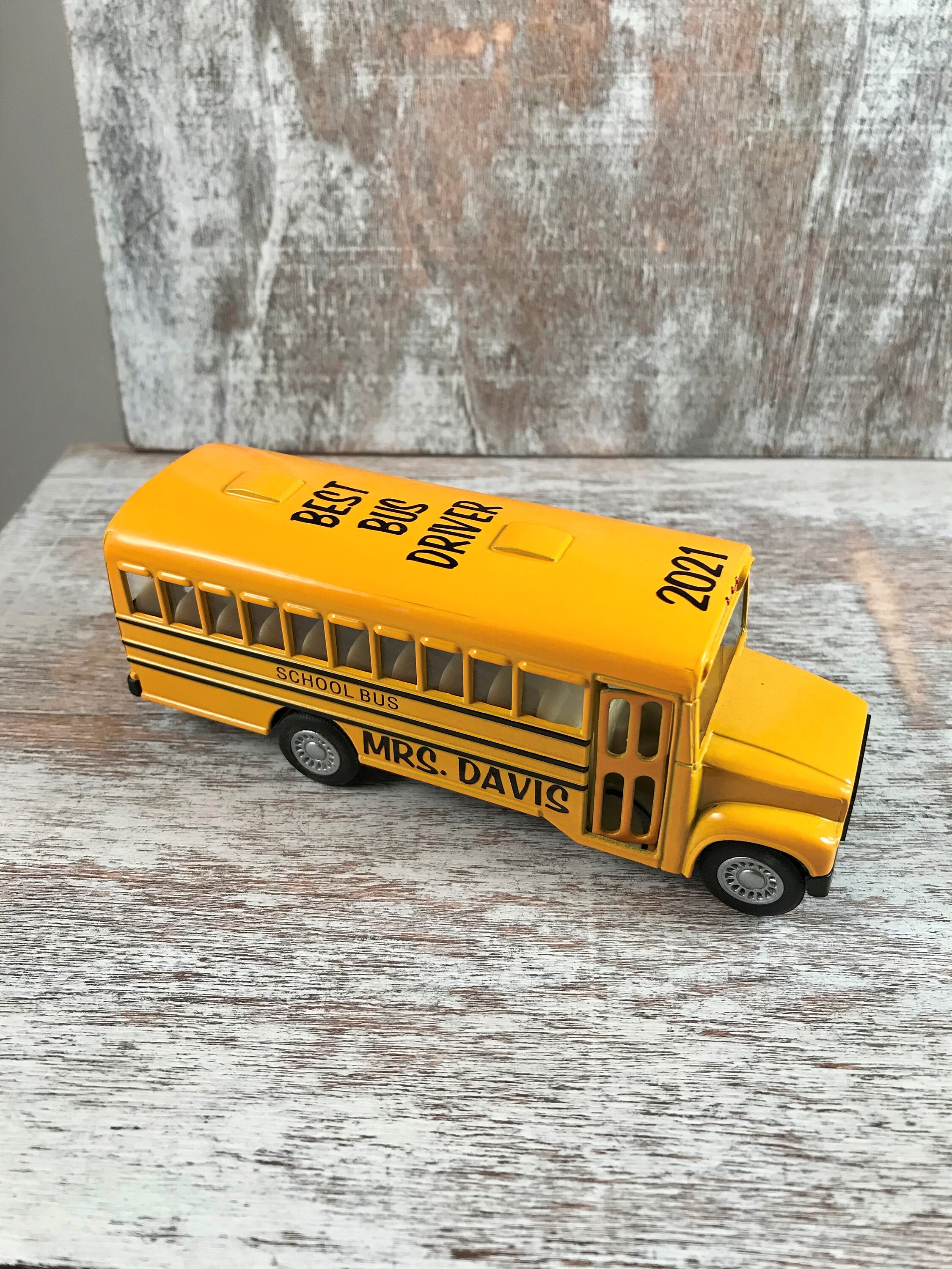 Personalized school bus Kids school Back to school gift | Etsy