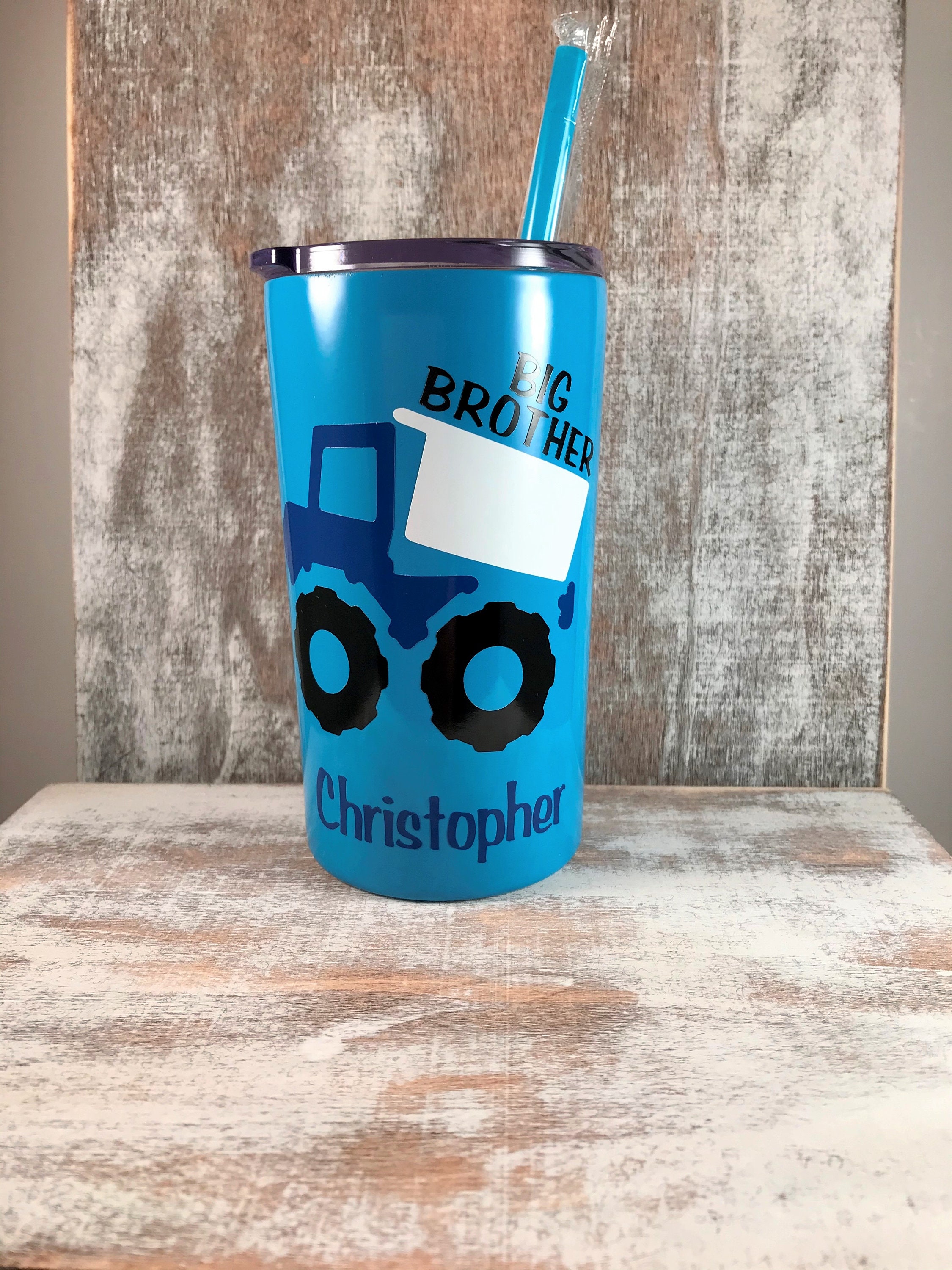 Personalized, Kids Dump Truck Cup, Kids Cup, Big Brother Gift, Kids ...
