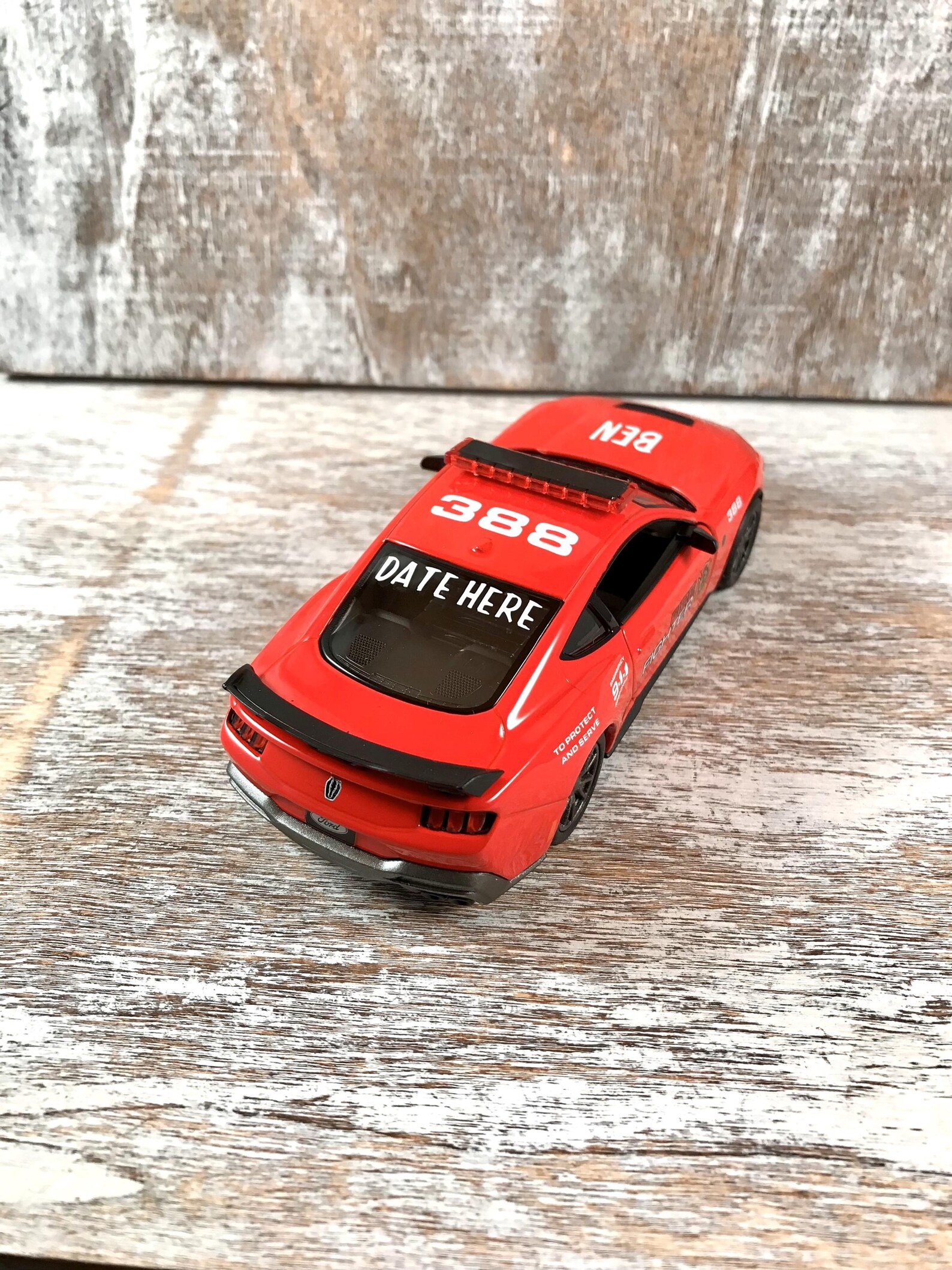 Personalized, Ring Bearer Gift, Toy Police Car, Fire Fighter Car, Kids ...