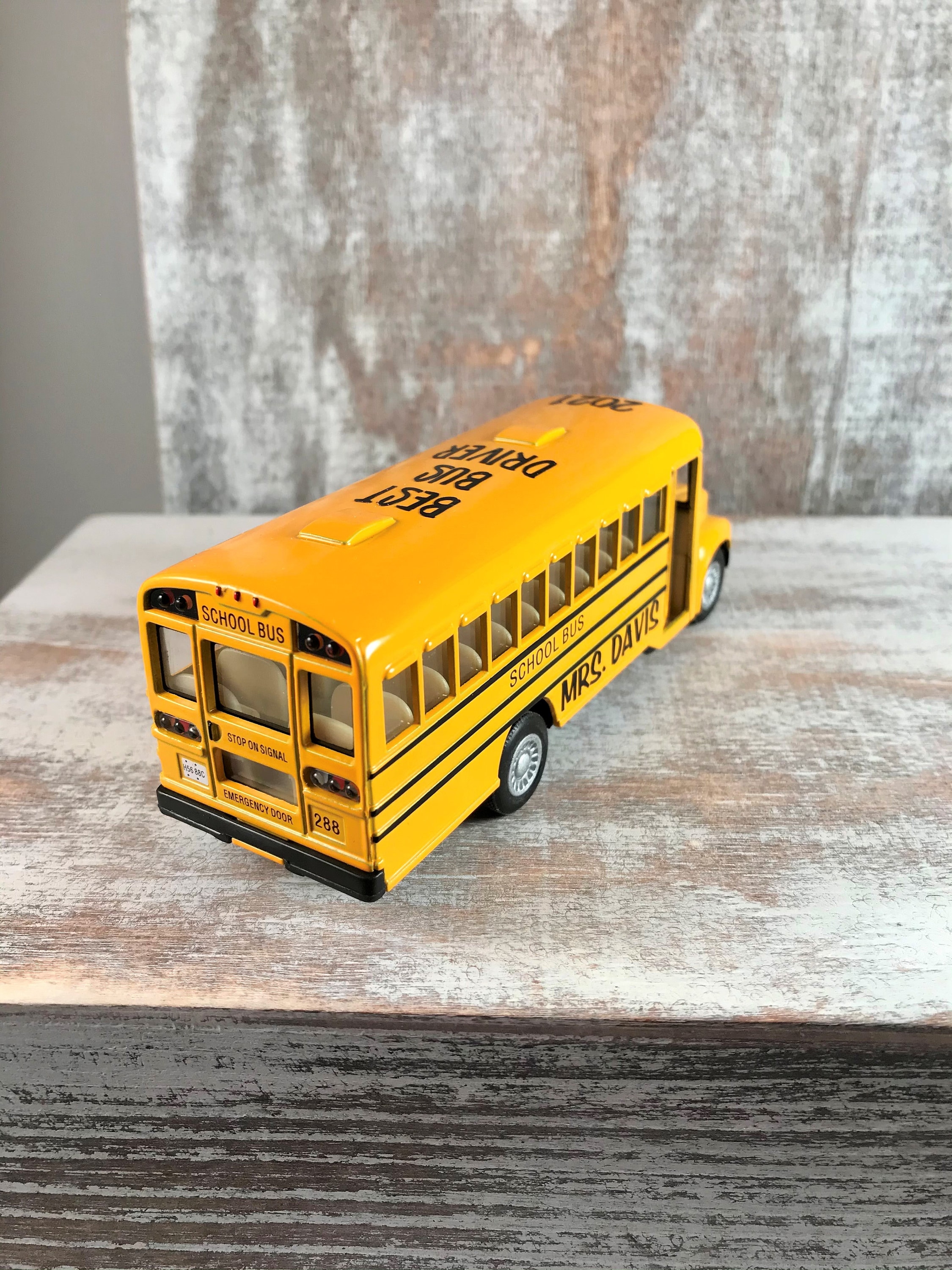 Personalized school bus Kids school Back to school gift | Etsy