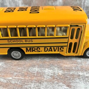 Personalized School Bus, Kids School, Back to School Gift, Party Favor ...