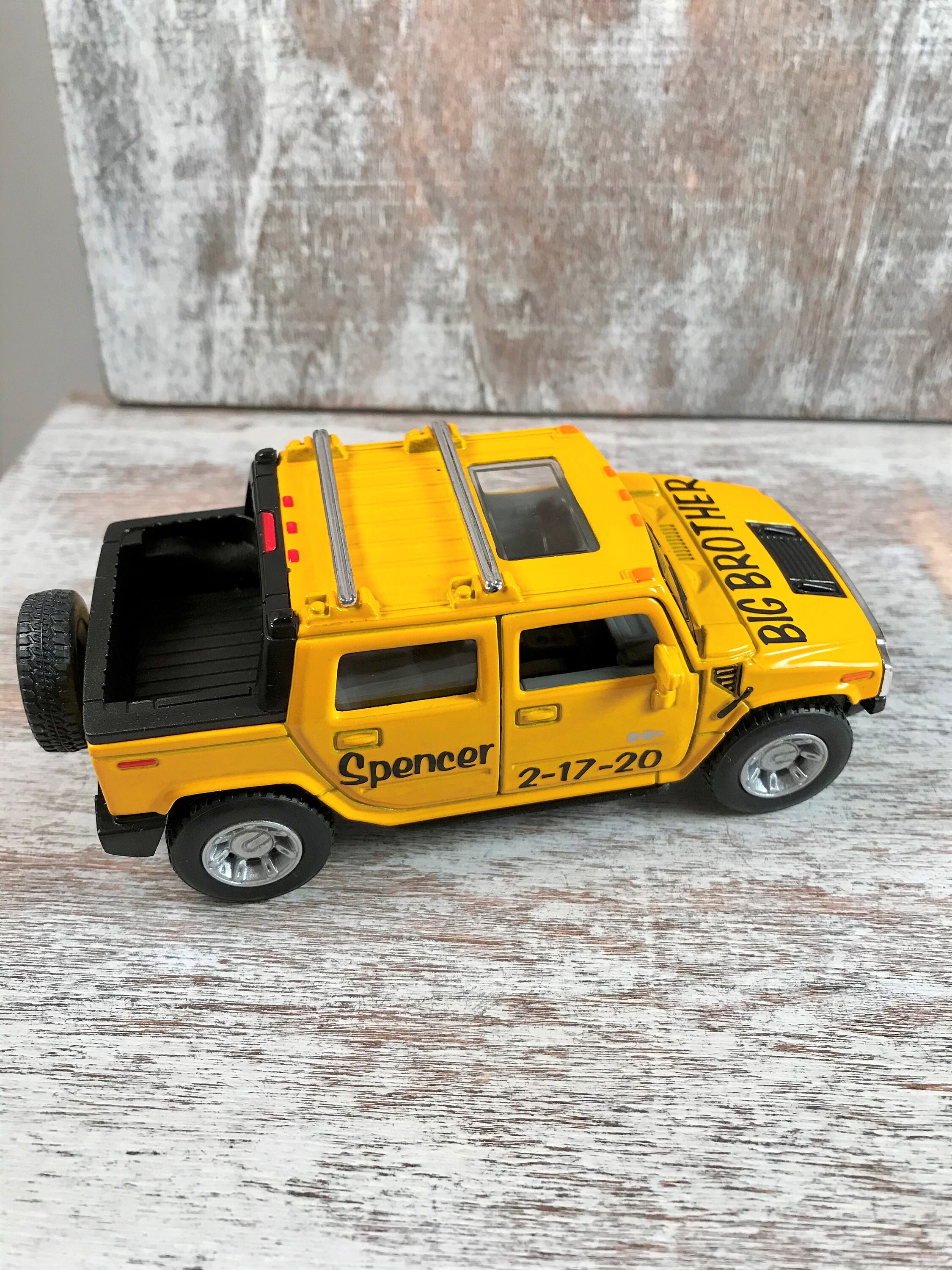 Personalized Big brother gift Little brother Suv Car toy | Etsy