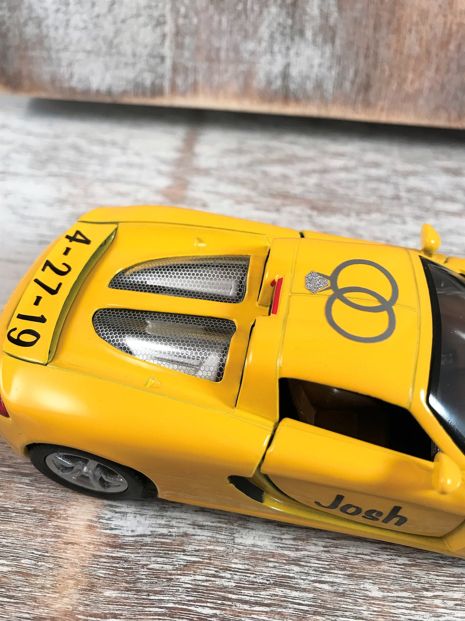 Personalized Ring Bearer Gift Ring Security Gift Toy Car | Etsy