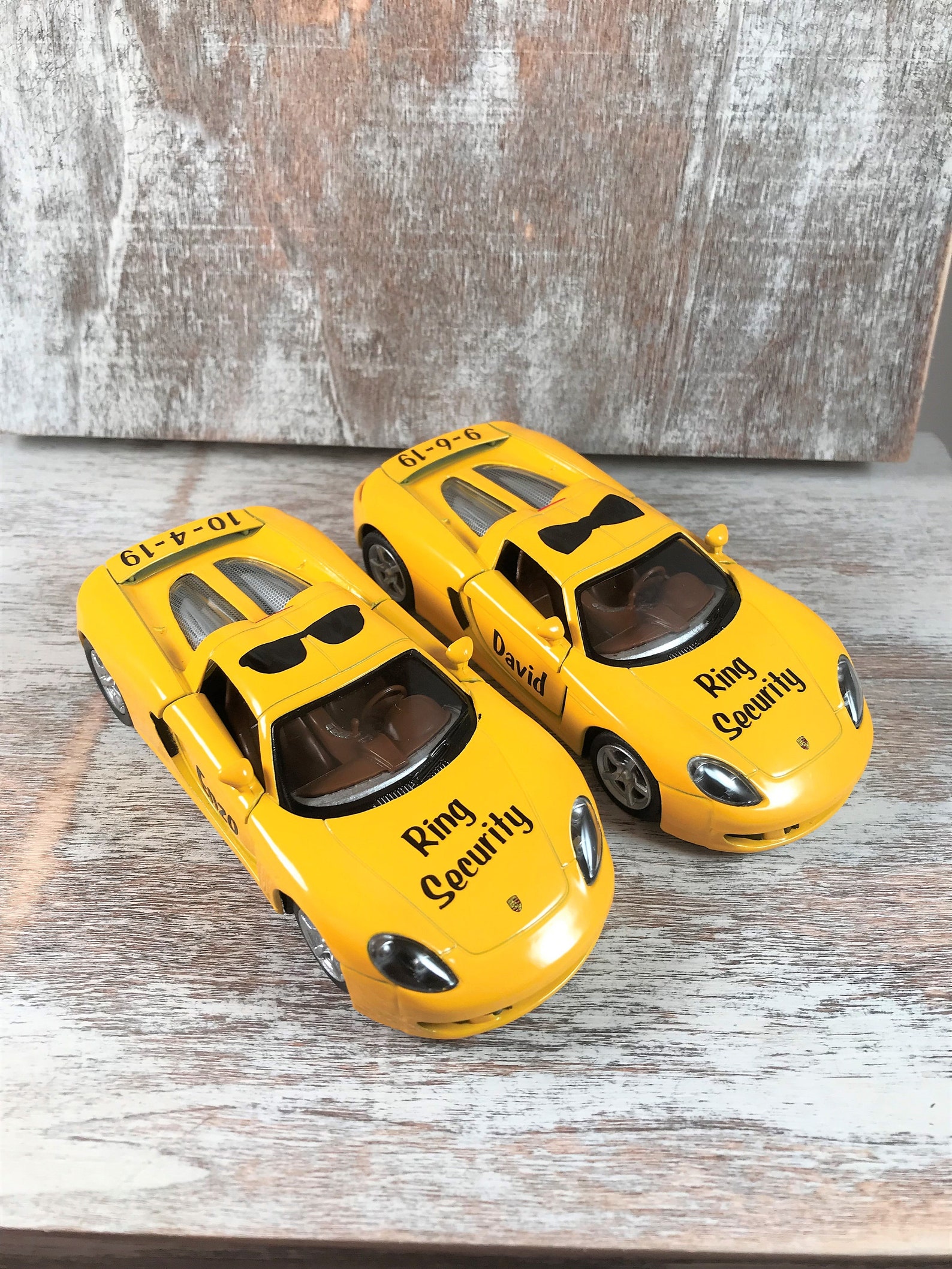 Personalized Ring Bearer Gift Ring Security Gift Toy Car - Etsy