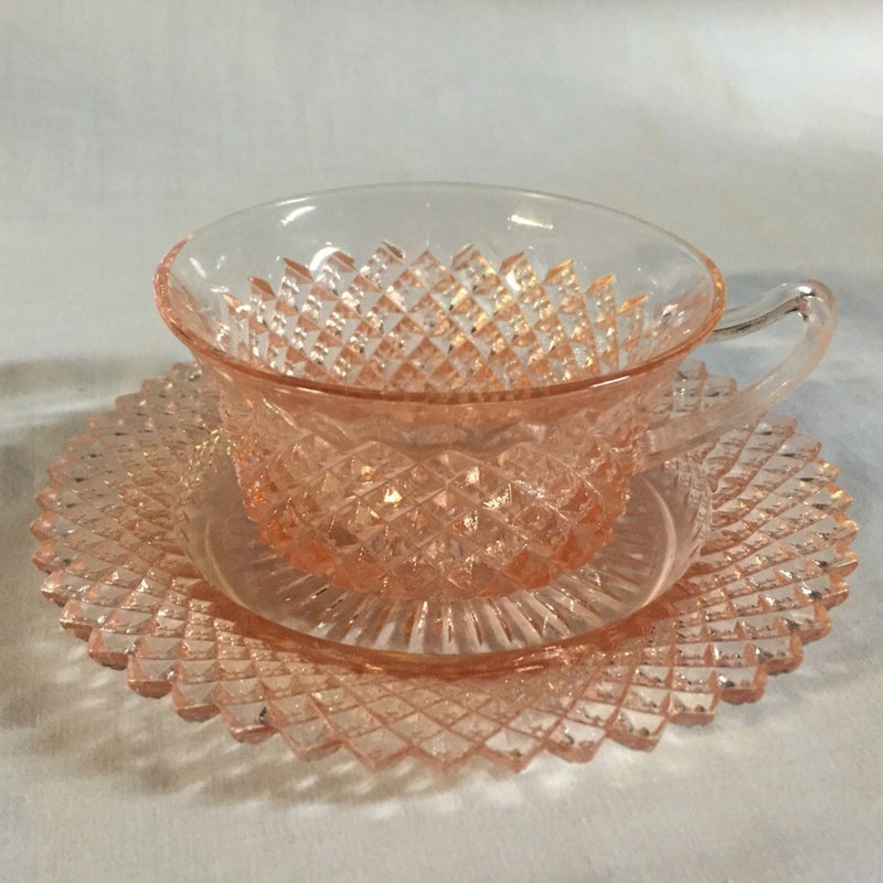 Pink Glass Cups - Etsy