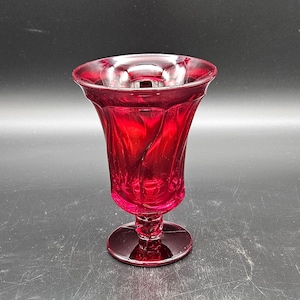 Jamestown Ruby Red Iced Tea 6" by Fostoria Glass 1960s Red Heavy ...