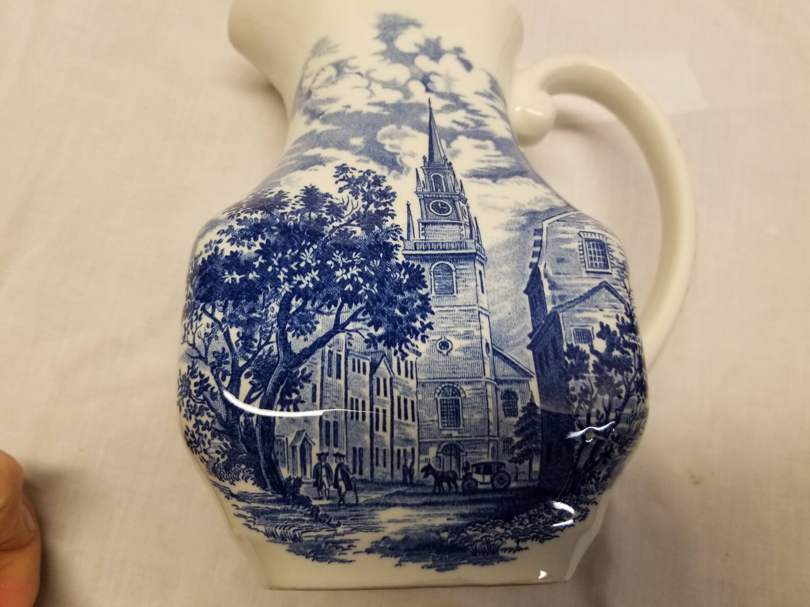 Staffordshire Liberty Blue 8" Milk/water Pitcher - Etsy