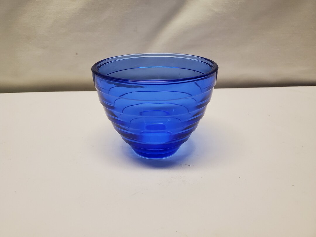 Cobalt Blue Moderntone Depression Glass Custard Cup - Etsy