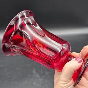 Jamestown Ruby Red Iced Tea 6" by Fostoria Glass 1960s Red Heavy ...