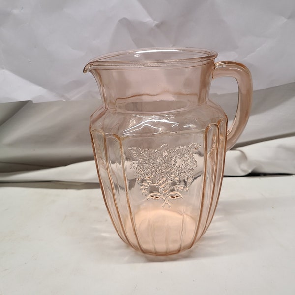 Pink Rose Pitcher - Etsy
