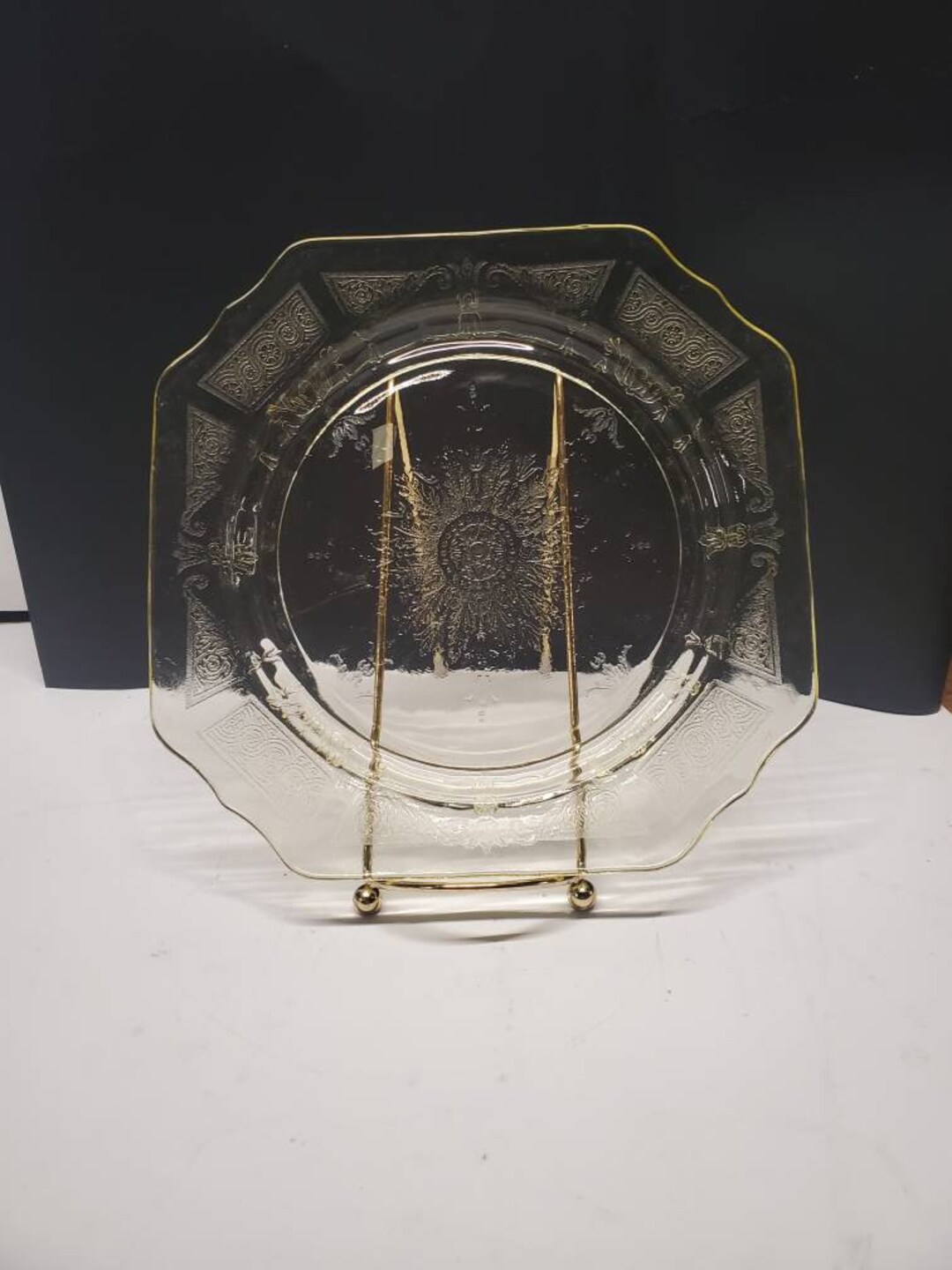 Yellow / Topaz Princess Depression Glass 8 1/4" Salad Plate. - Etsy