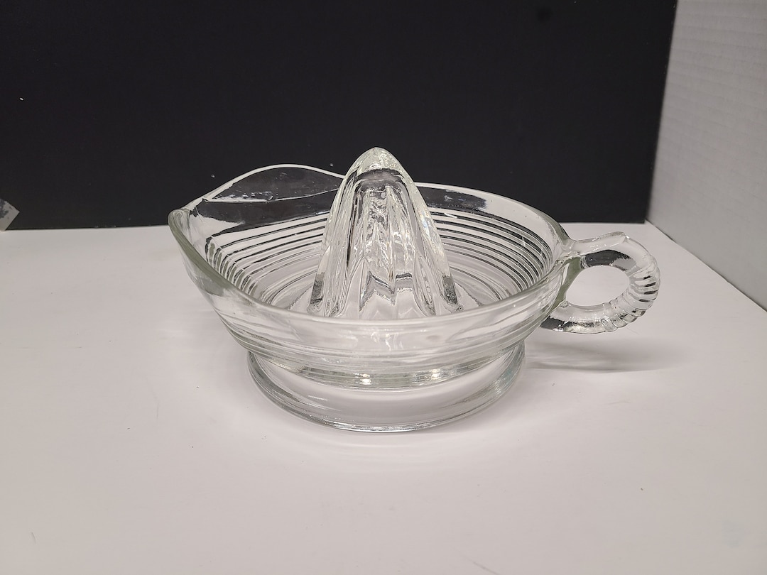 Antique Clear Glass Reamer Juicer - Etsy