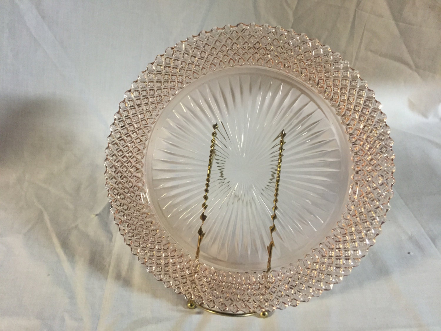 Pink Miss America Depression Glass Dinner Plate 10 1/4" - Etsy