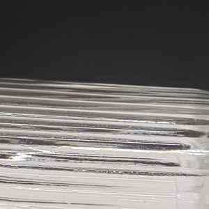 Vintage 1930's Hoosier Ribbed Glass Rice Canister, Vintage Clear Glass ...