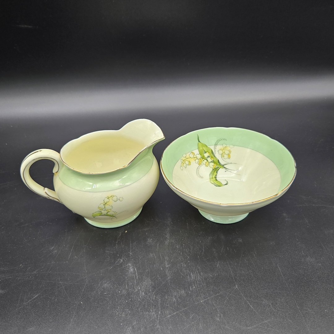 Paragon China Lilly of the Valley Sugar and Creamer Set - Etsy