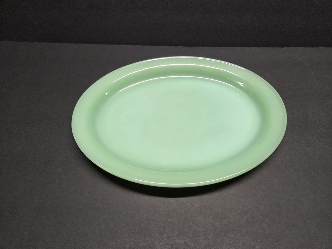 Fireking Jade-ite Green Oval 8 7/8"x7" Dinner Plates. Jadeite - Etsy