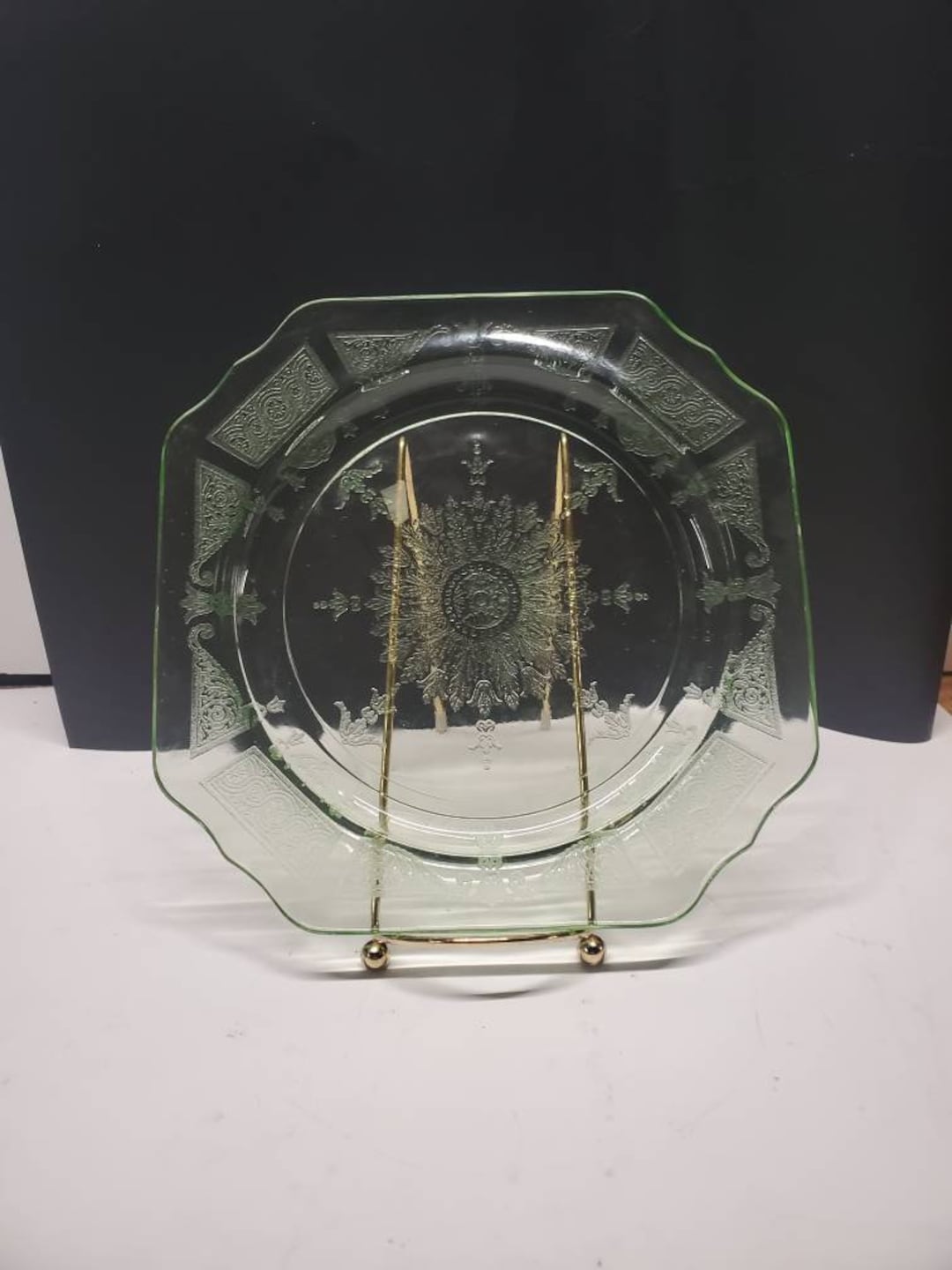 Green Princess Depression Glass 8 1/4" Salad Plate. - Etsy
