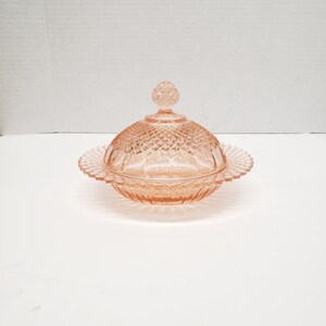 RARE Vintage Pink Miss America Butter Dish by Anchor Hocking 1930s Pink ...