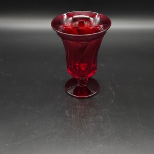 Jamestown Ruby Red Iced Tea 6" by Fostoria Glass 1960s Red Heavy ...