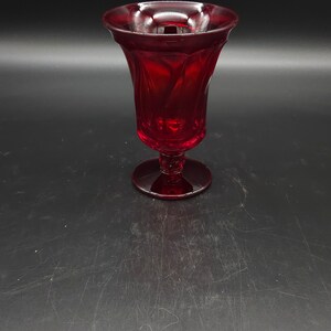 Jamestown Ruby Red Iced Tea 6" by Fostoria Glass 1960s Red Heavy ...