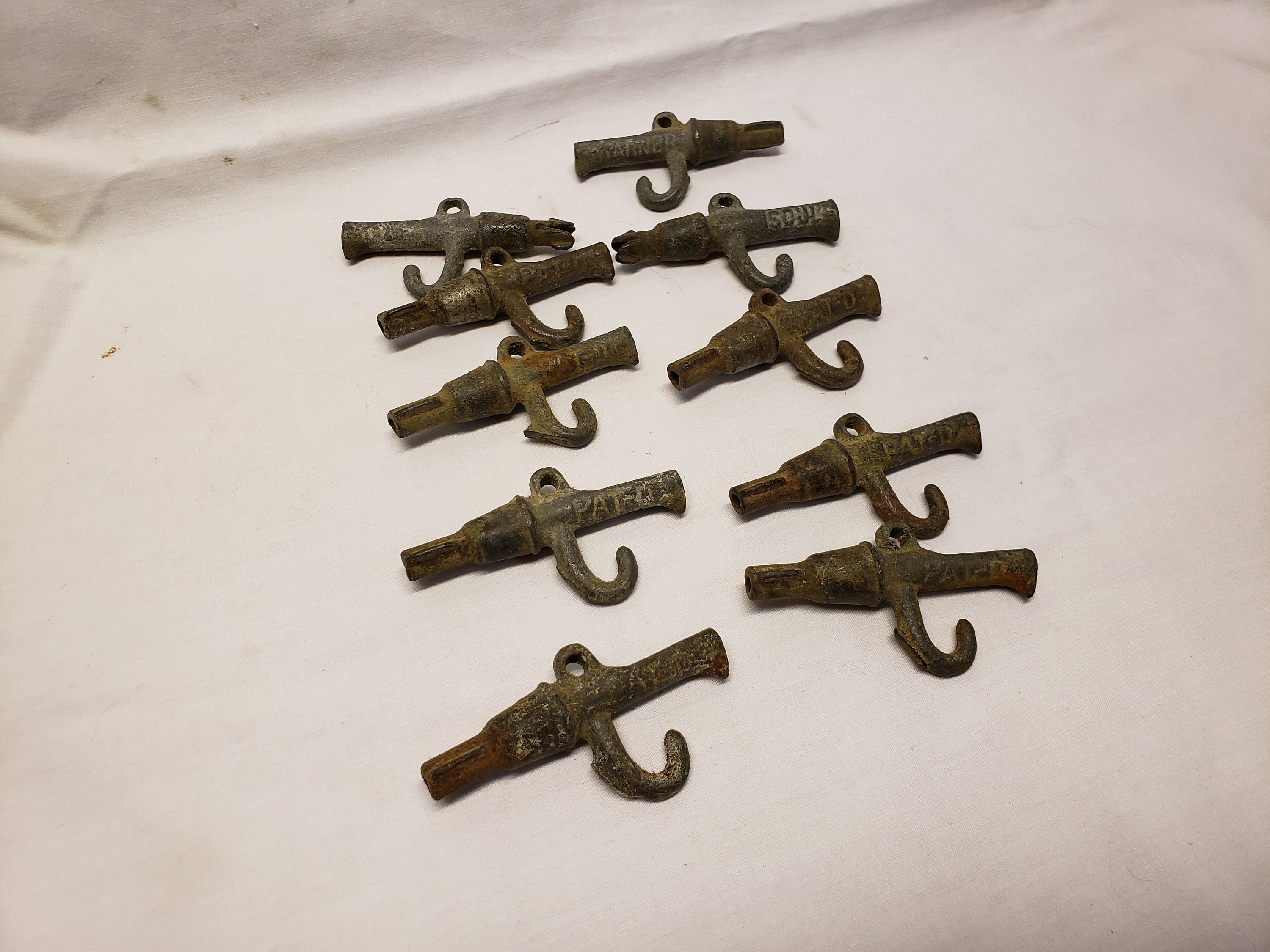 Lot of 10 Antique Metal Sap Spouts Varies Types Not All Identical to ...