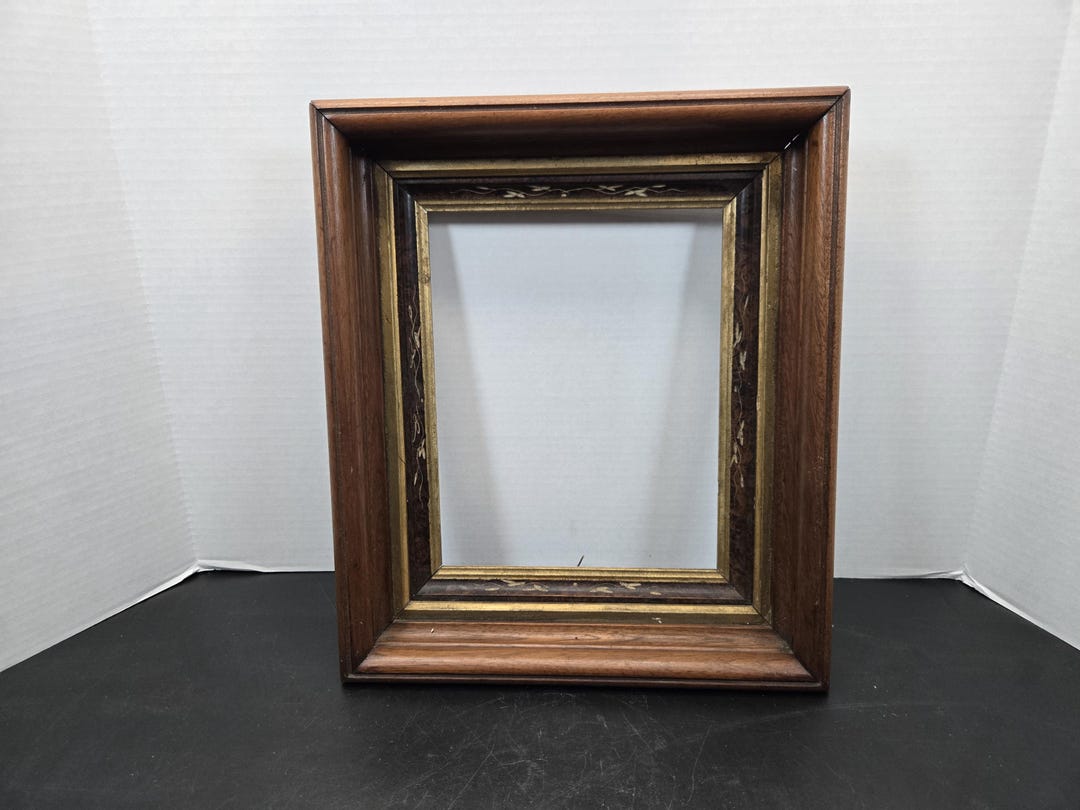 Antique Victorian Walnut Deep Well Frame 14 X 12 1/2 X 2 3/4 - Etsy