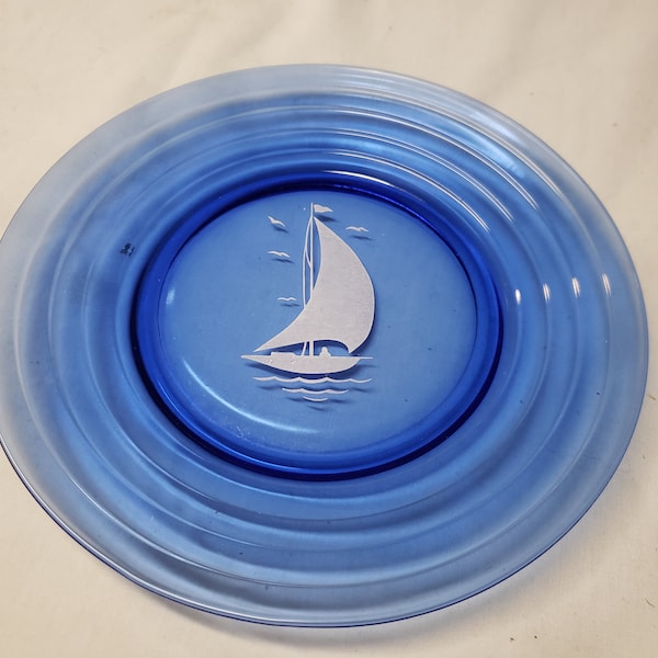 Cobalt Blue Plate - Etsy
