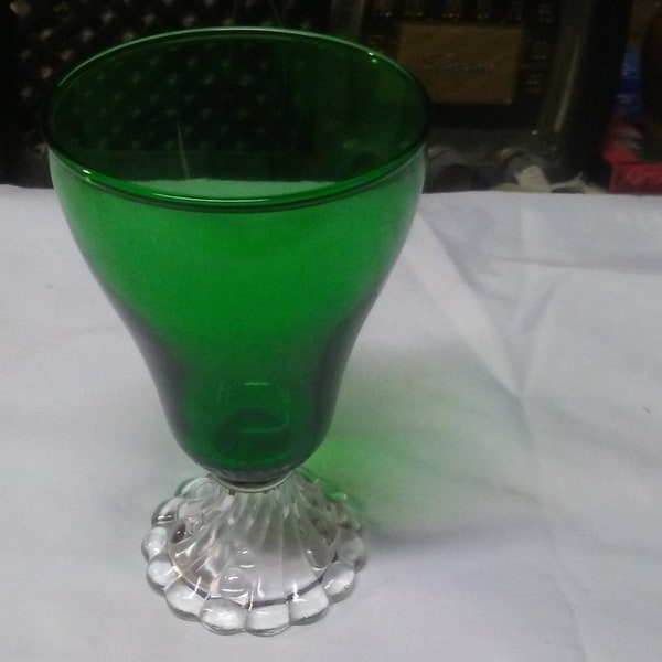 Green Water Goblets - Etsy