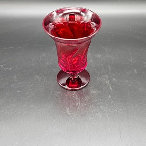 Jamestown Ruby Red Iced Tea 6" by Fostoria Glass 1960s Red Heavy ...
