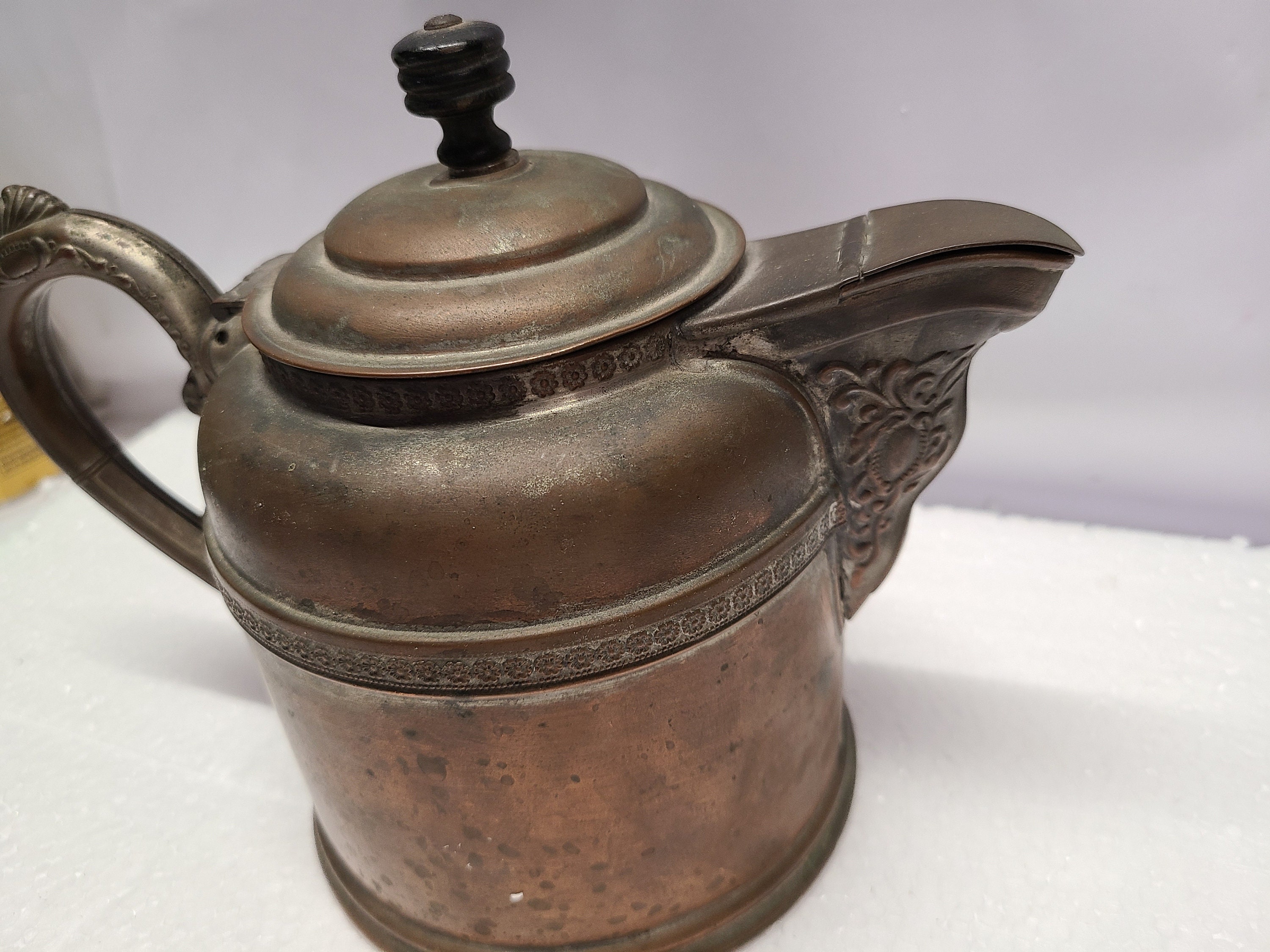 Antique fancy copper Teapot Rome metalware no.4 | Etsy