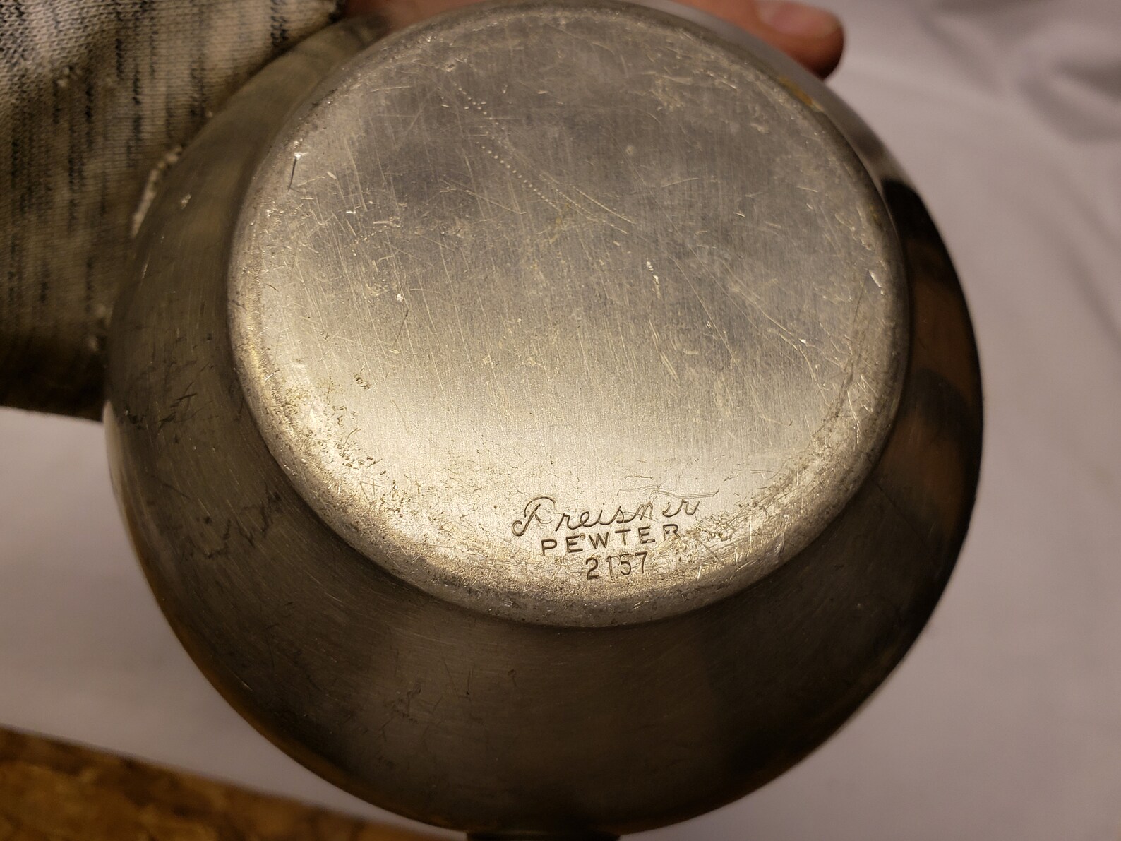 Preisner Pewter 2157 Gravy Boat With Wooden Handle | Etsy