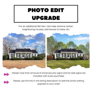 Custom Home Sketch, Personalized Digital House Portrait, House Drawing ...